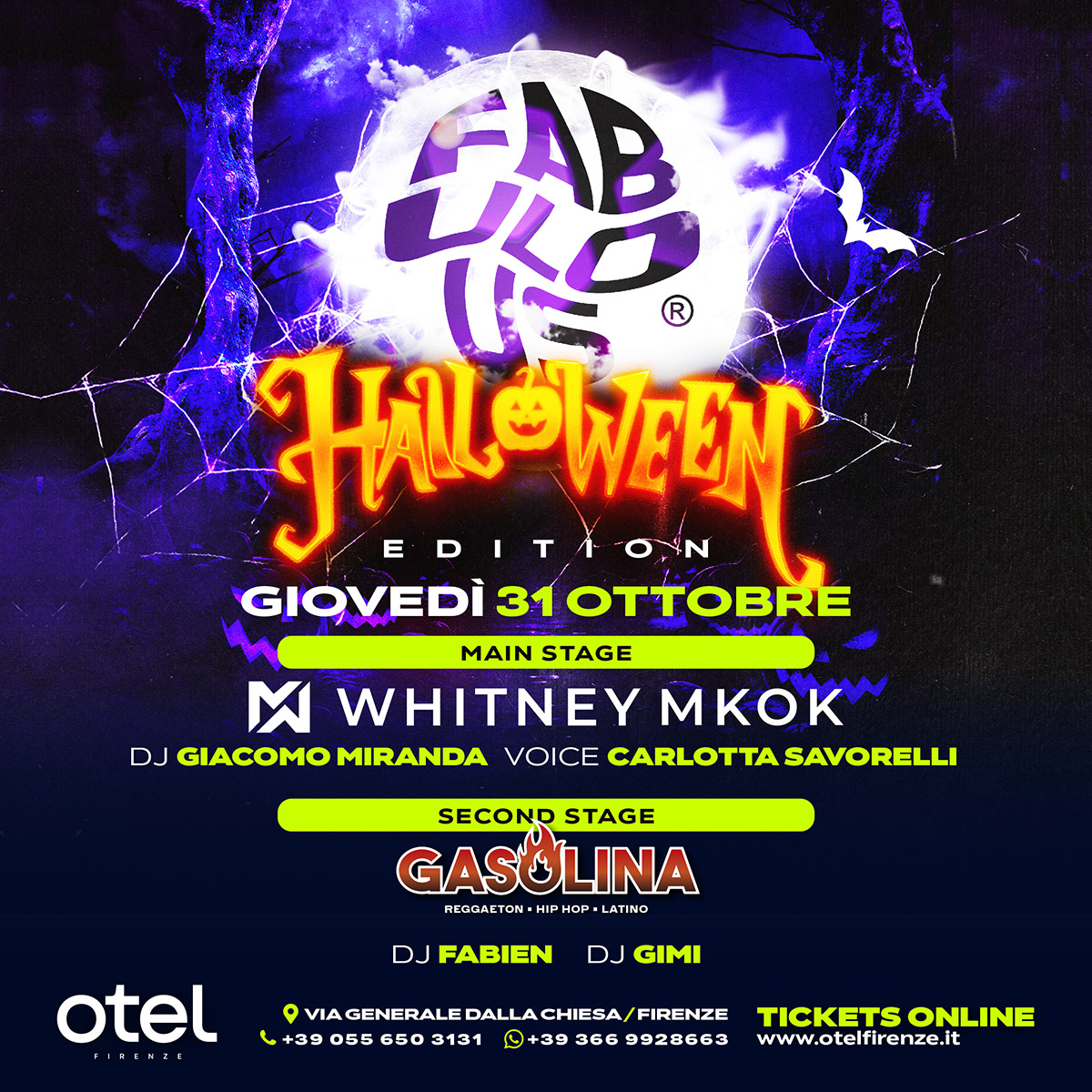Halloween Firenze 2024 | DISCOTECA OTEL - il regno del divertimento a ...